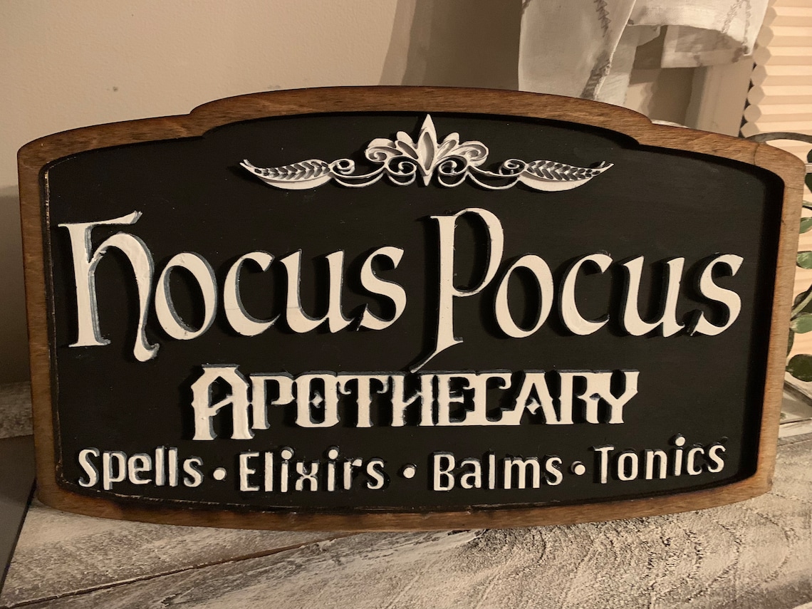 Hocus Pocus Apothecary Sign - Etsy