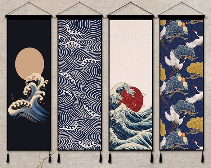 Japanese Ukiyoe Hanging Scroll Japanese Scroll Art Wall Decoration With ...