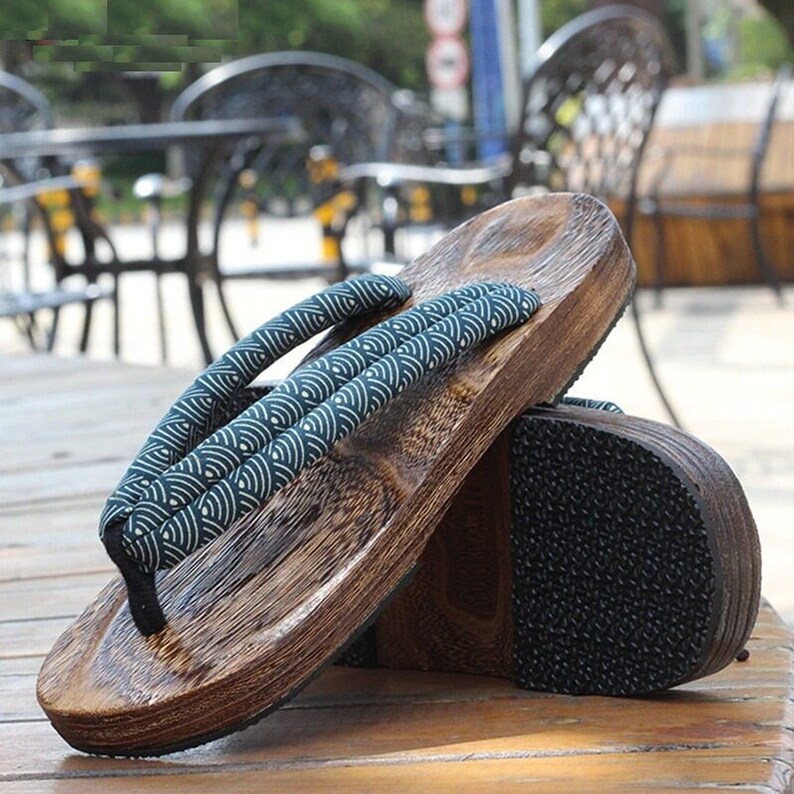 Japanese Geta Wooden Clogs Man Kimono Slippers Two-teeth Geta - Etsy