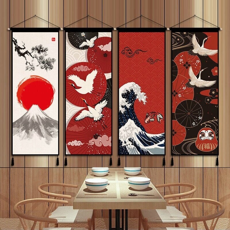 Japanese Ukiyoe Traditional Scroll Japanese Scroll Art Wall - Etsy