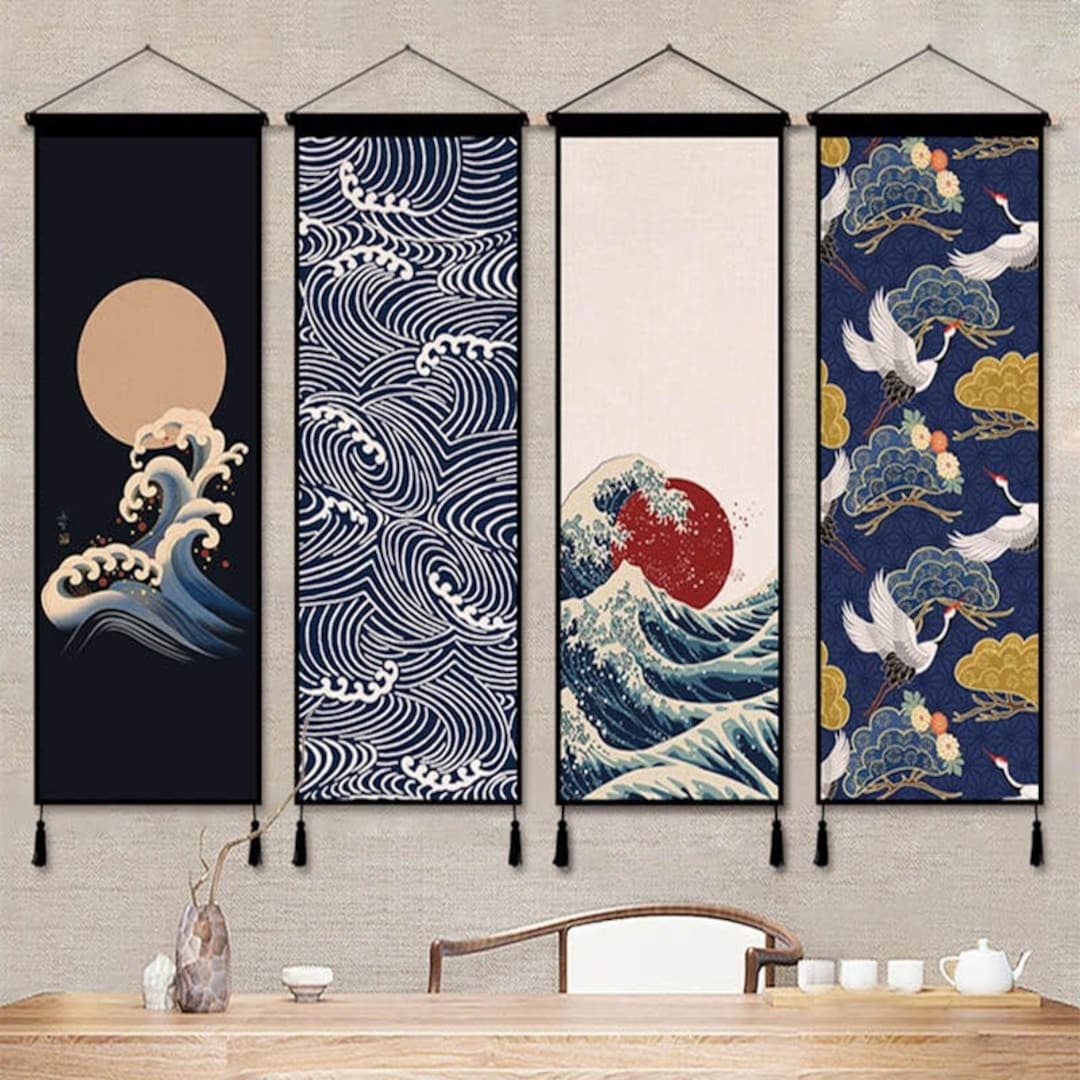 Japanese Ukiyoe Hanging Scroll Japanese Scroll Art Wall - Etsy Canada