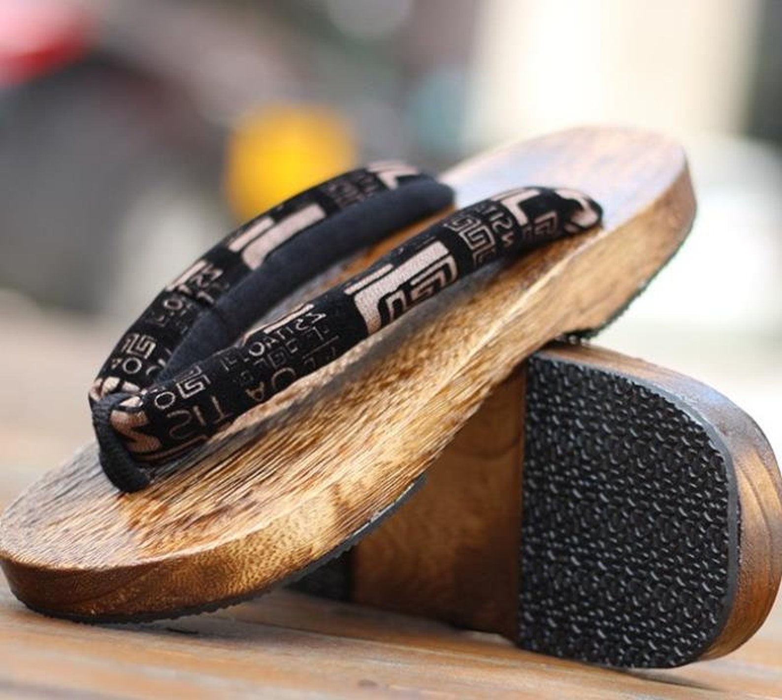 Japanese Geta Wooden Clogs Man Kimono Slippers Two-teeth Geta - Etsy