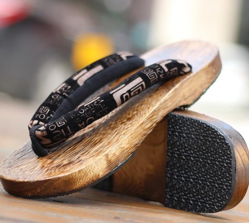 Japanese Geta Wooden Clogs Man Kimono Slippers Two-teeth Geta - Etsy