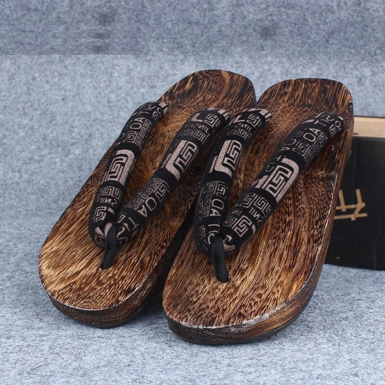 Japanese Geta Wooden Clogs Man Kimono Slippers Two-teeth Geta - Etsy