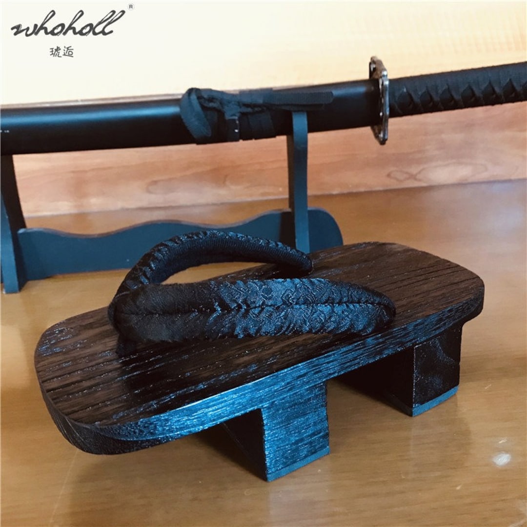 Japanese Slippers Geta Wooden Clogs Man Kimono Two-teeth Geta Flip ...