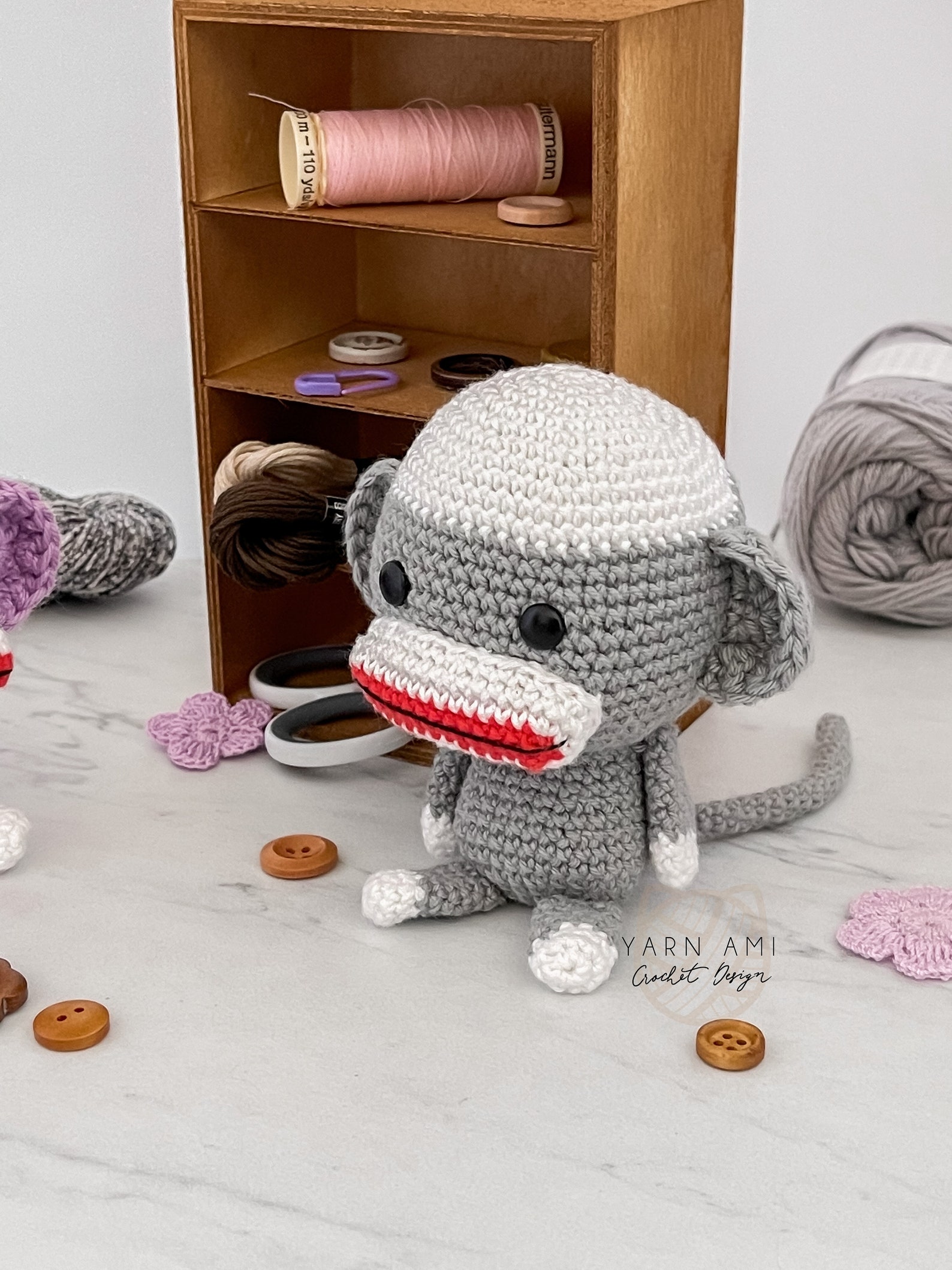 Timmy the Sock Monkey Amigurumi Crochet Pattern Instant - Etsy