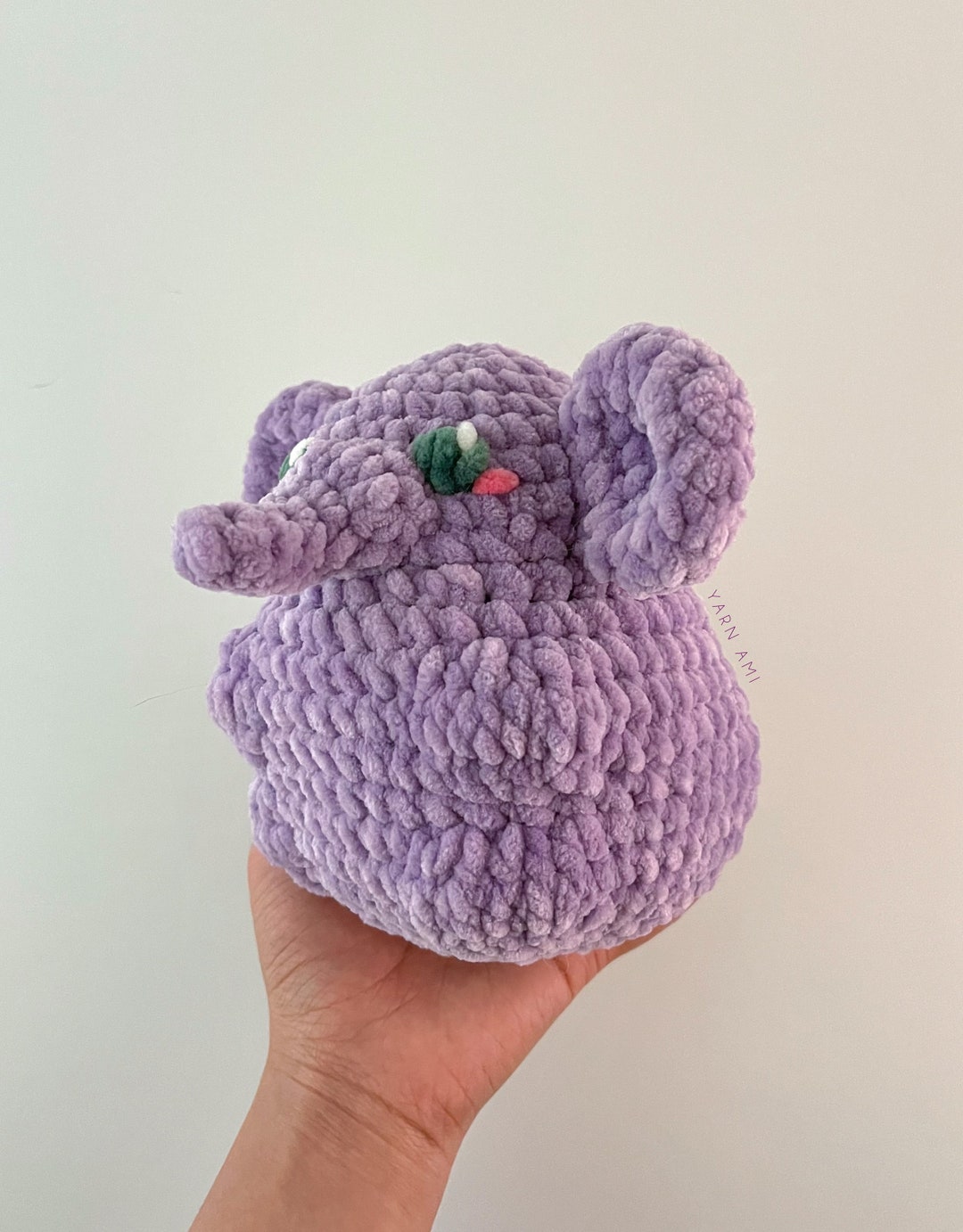Alfie the Elephant Crochet Pattern | Elephant Amigurumi | Chonky ...