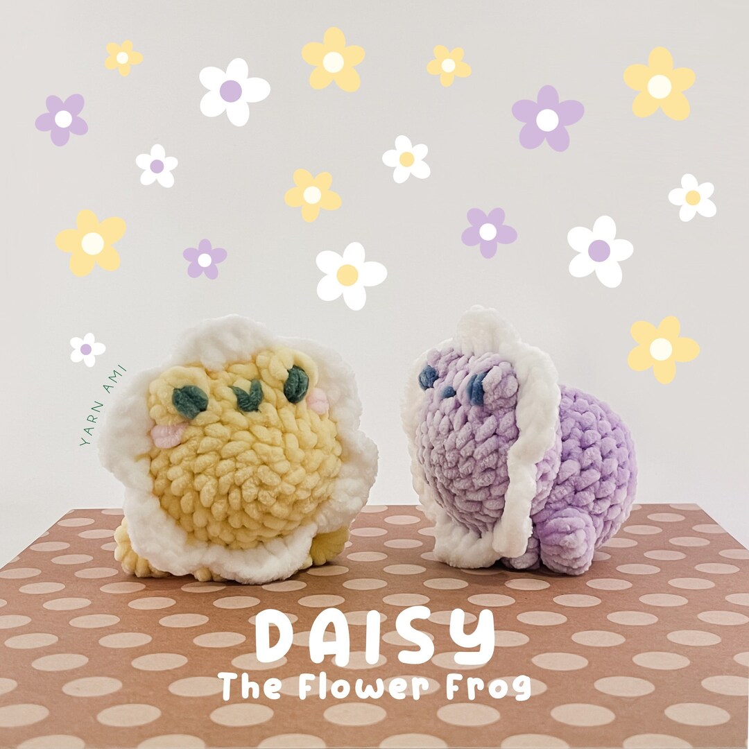 Daisy the Flower Frog Crochet Pattern | Frog Amigururmi Pattern ...