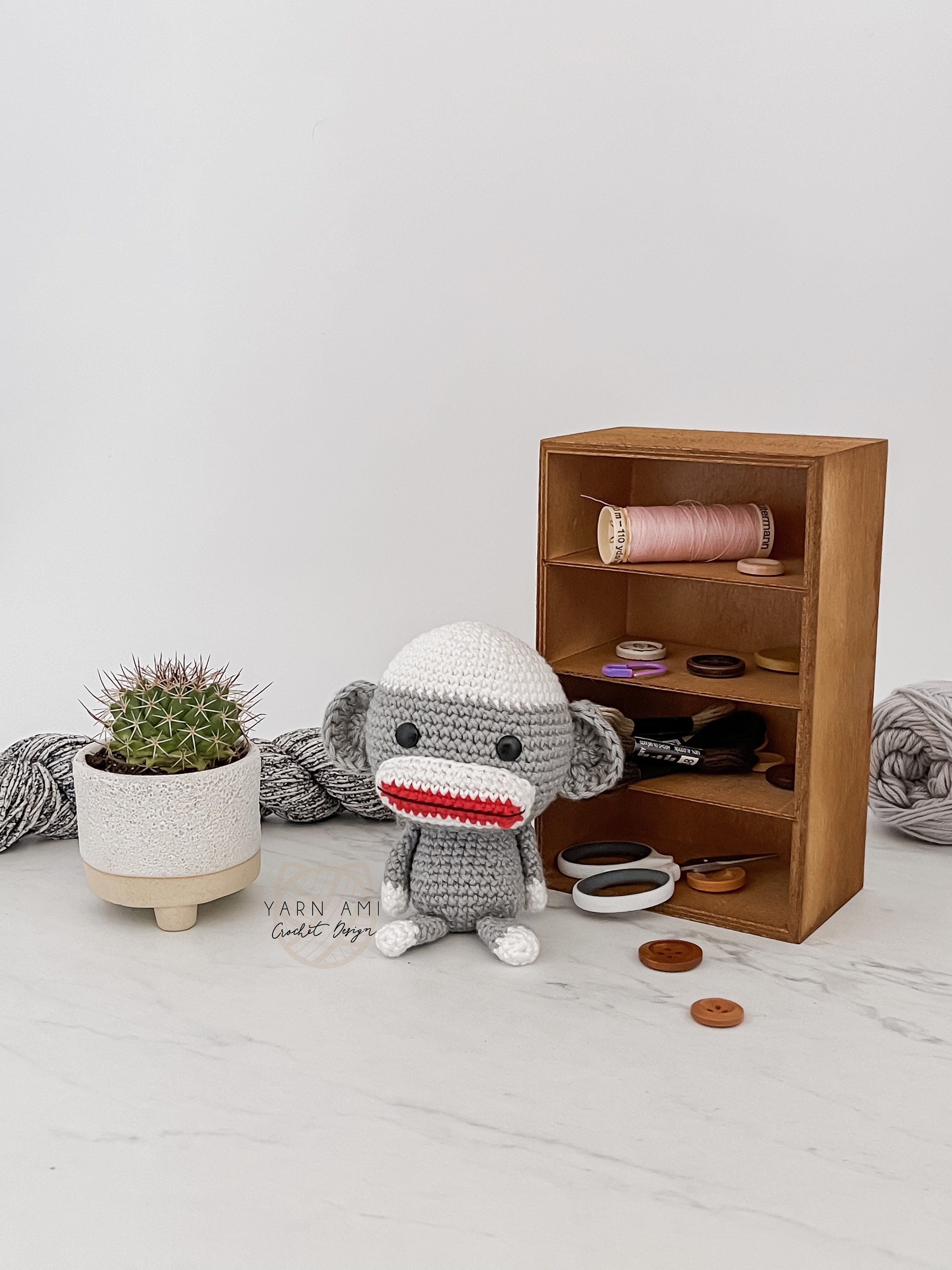 Timmy the Sock Monkey Amigurumi Crochet Pattern Instant - Etsy UK