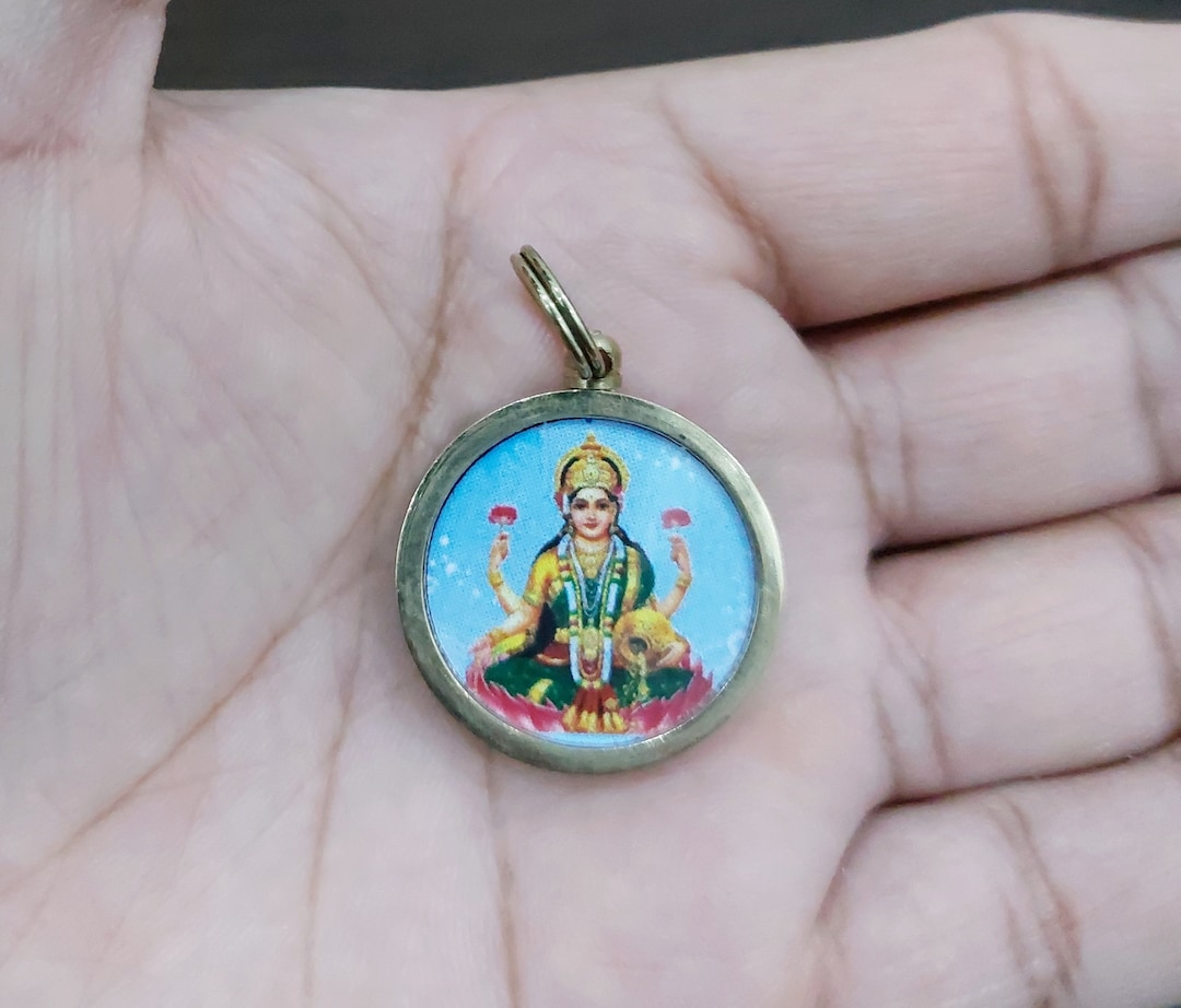 Laxmi Pendant Lakshmi Pendant Chakra for Success 100% Brass Metal ...
