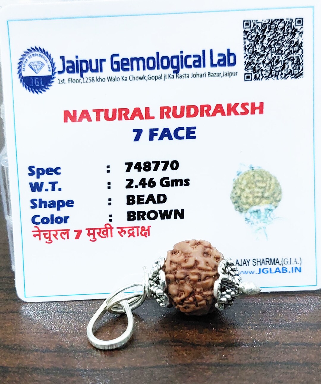 Lab Certified 7 Face Rudraksha Beads Seven Mukhi Rudraksh 100% Natural ...
