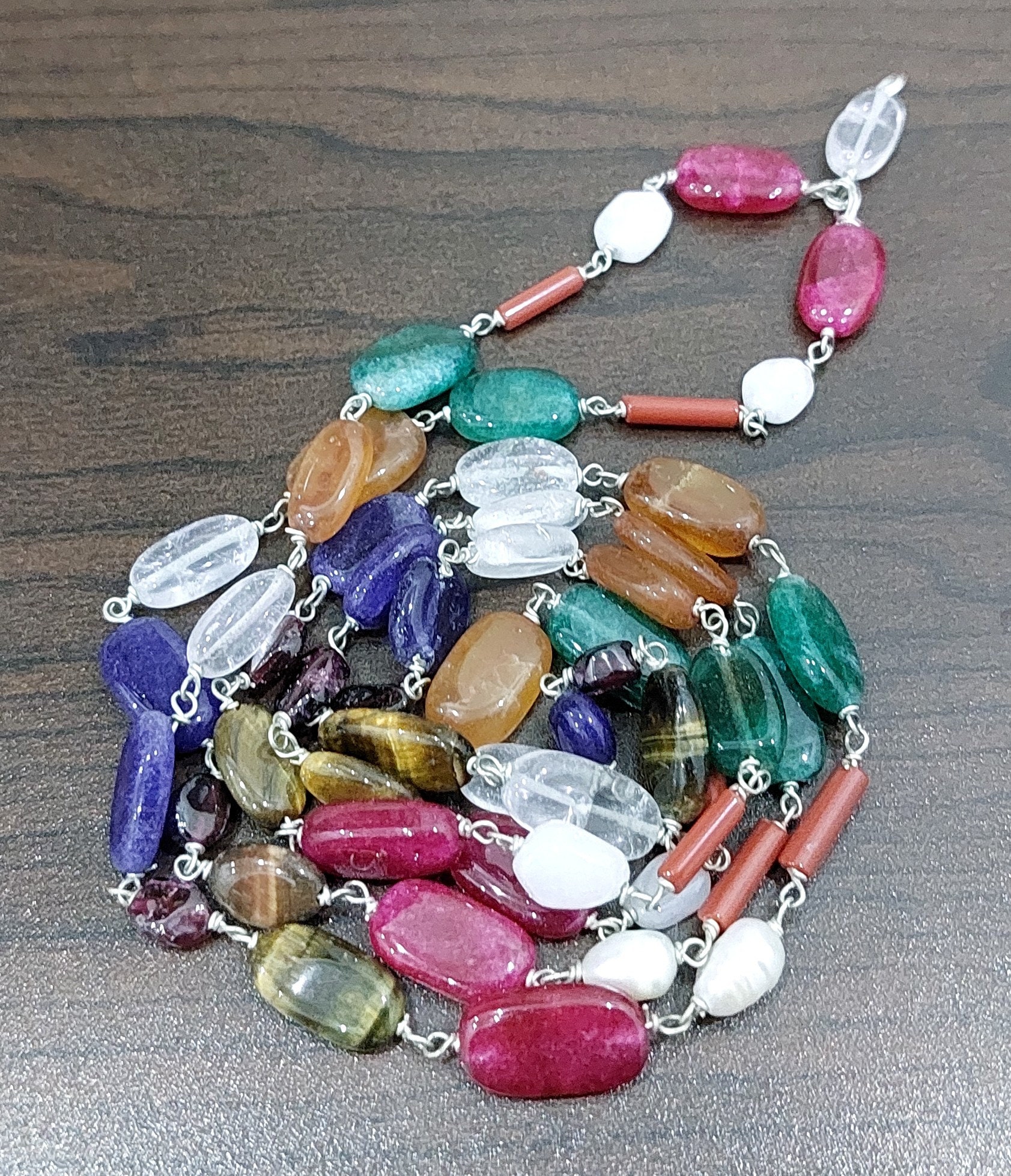 Navratan Mala 100% Real Navratna Necklace to Control Influence of All ...