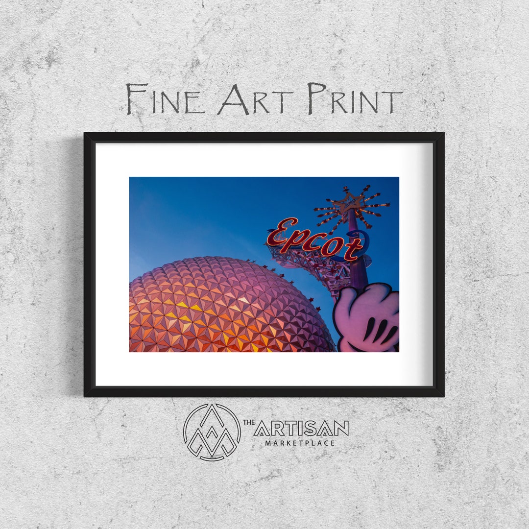 Epcot Geodesic Dome Photography Print: Orlando Landscape Wall Art - Etsy