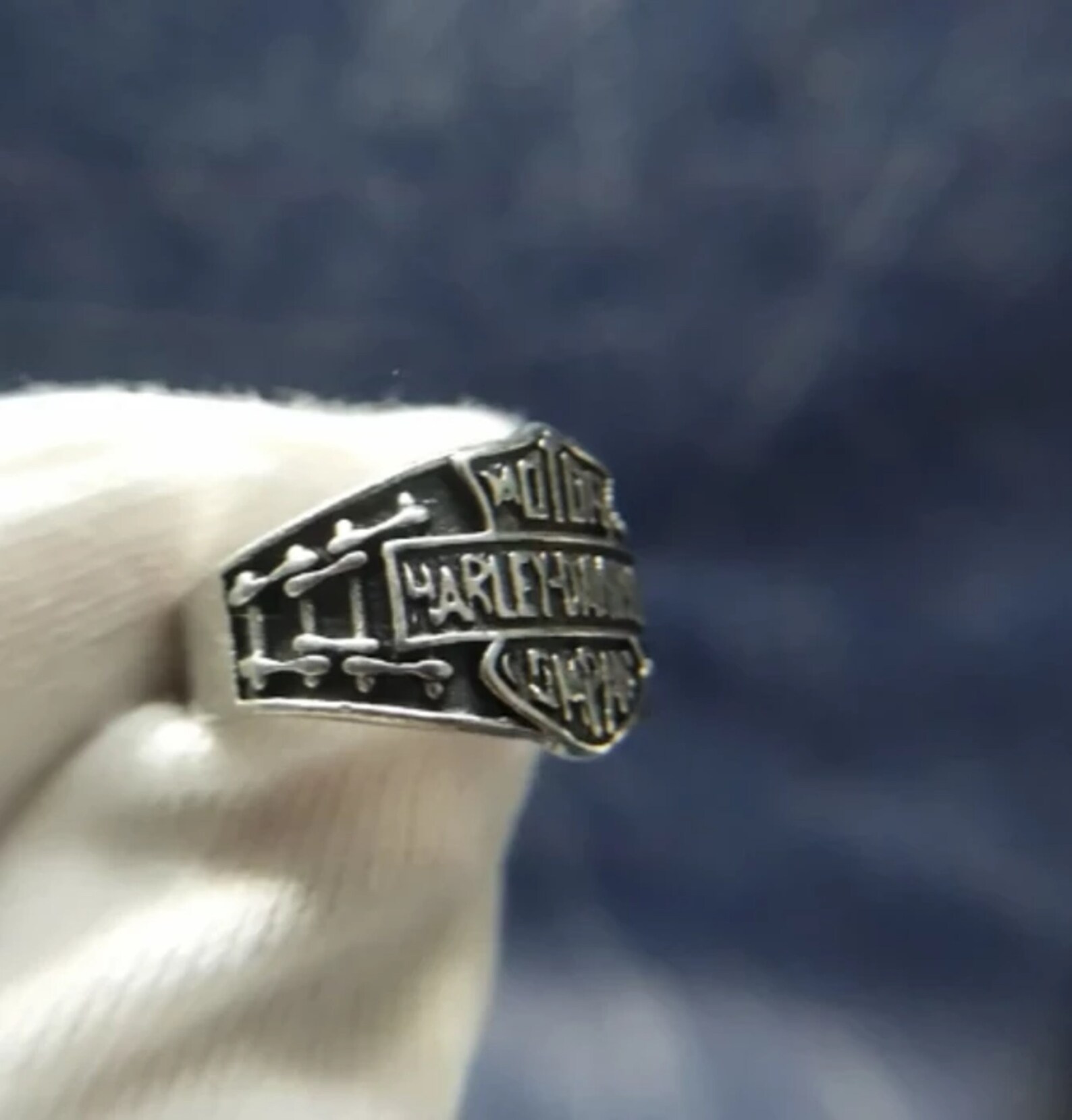 Silver Vintage Biker Ring Streetwear Vintage Gothic Jewelry - Etsy UK