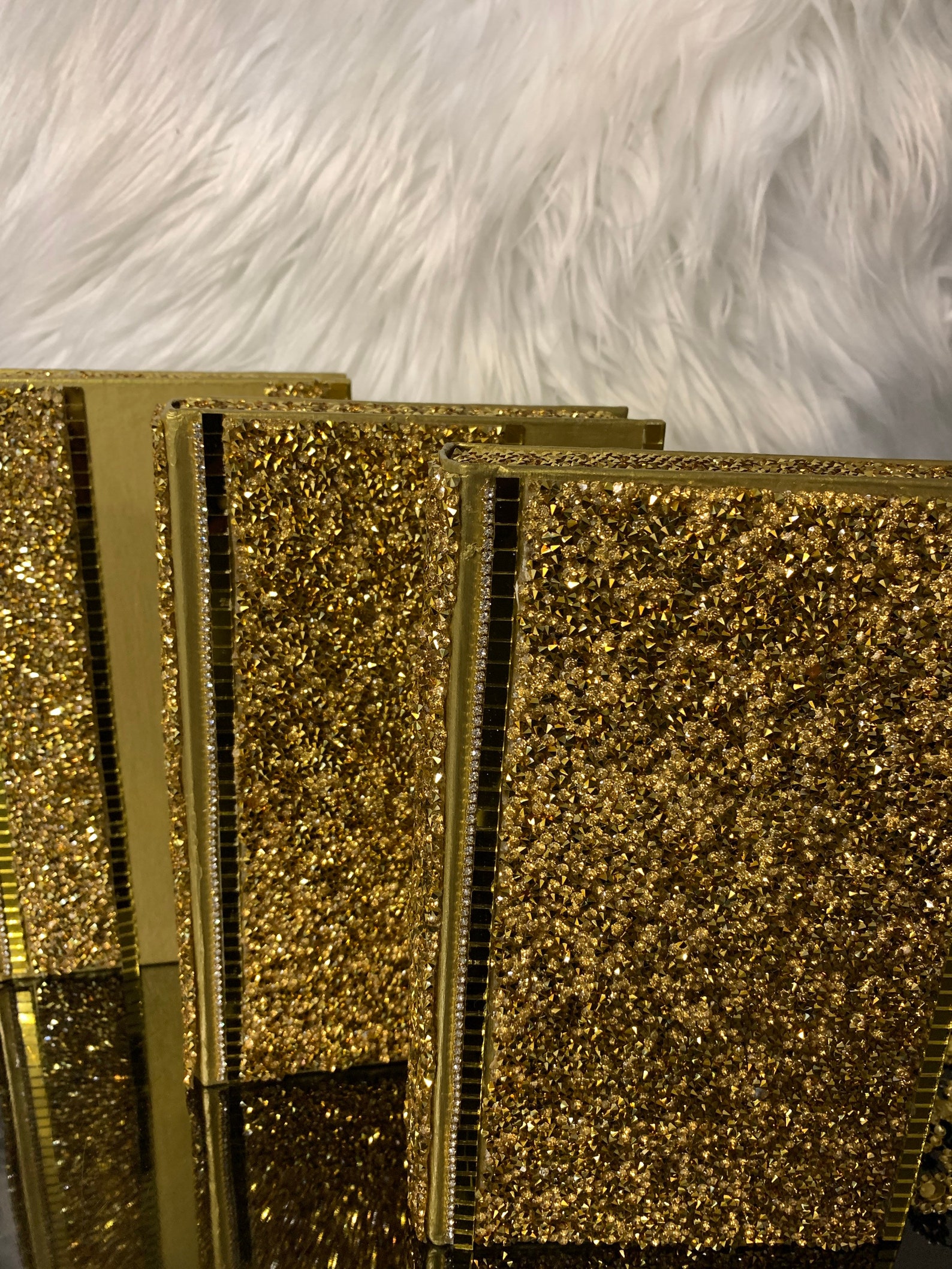 CRUSH GOLD DIAMOND 3 Piece Glam Decor Book Set Display Books - Etsy