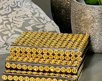 CRUSH GOLD DIAMOND 3 Piece Glam Decor Book Set Display Books - Etsy