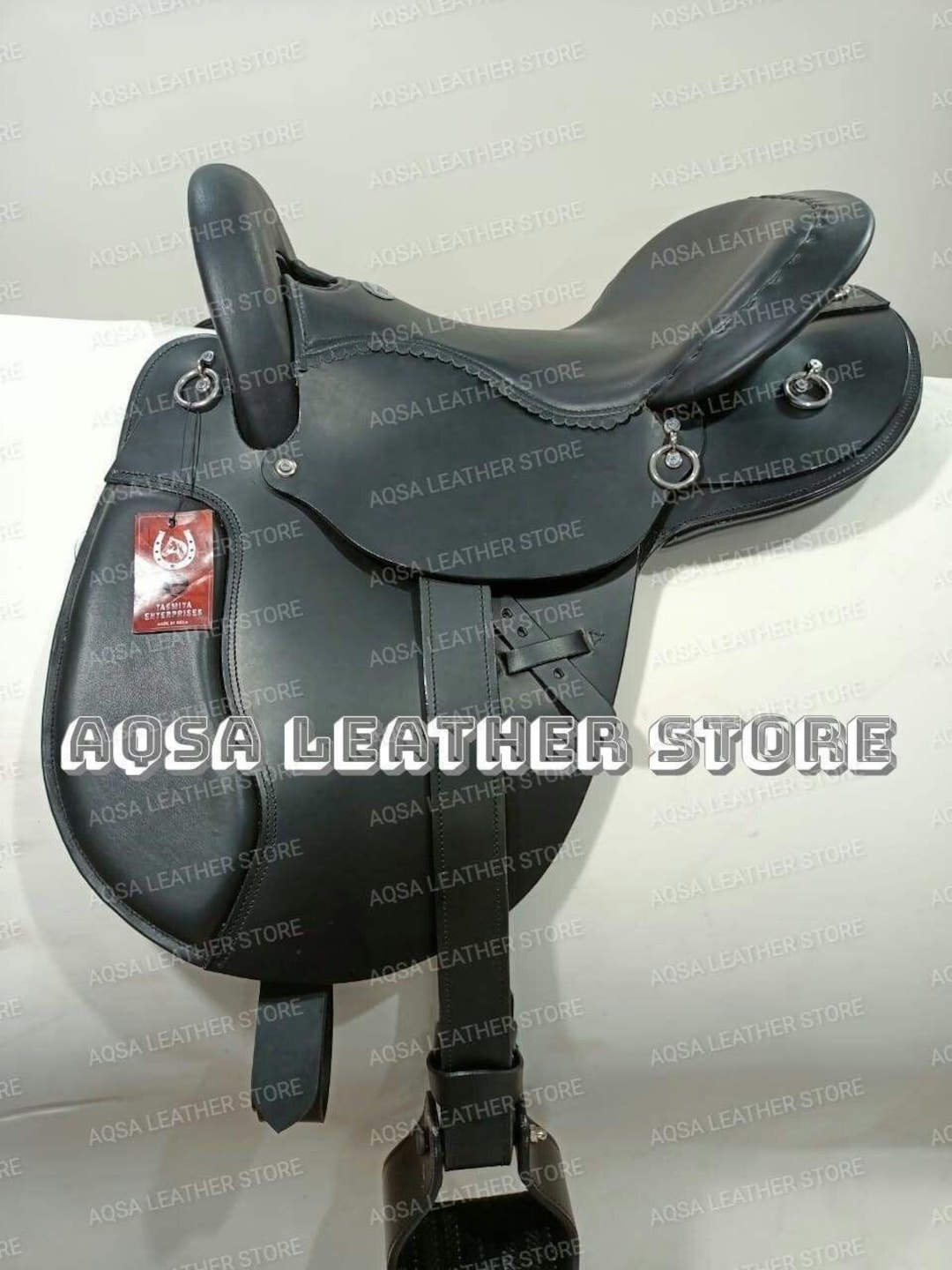 Endurance Trail Leather Saddle ,beautifully Hand Made With Free Front ...