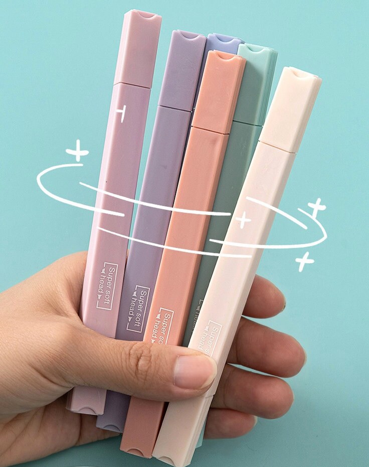 Creative Square Super Soft Eye Protection Highlighter Student - Etsy