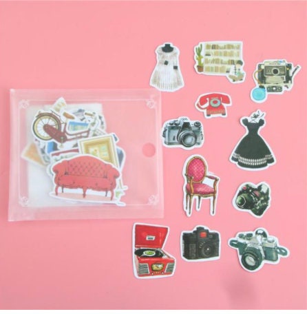 DIY Cute Kawaii Animal Paper Sticker Lovely Cat Stickers for | Etsy