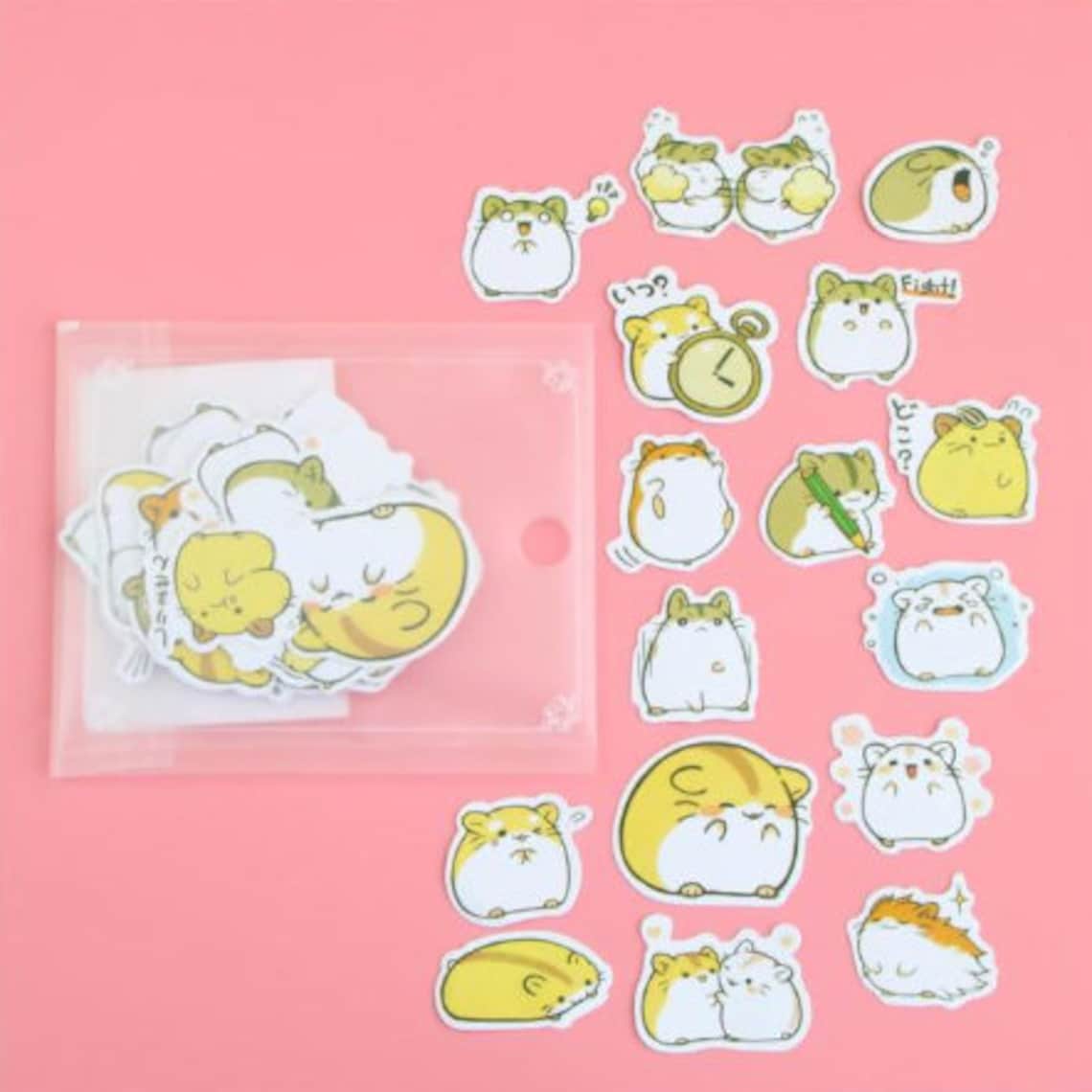 DIY Cute Kawaii Animal Paper Sticker Lovely Cat Stickers for | Etsy