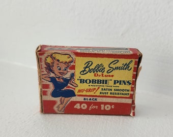 Vintage Bobbie Smith Bobbie Pins by Smith Victory Corp. 1950s Glamour ...