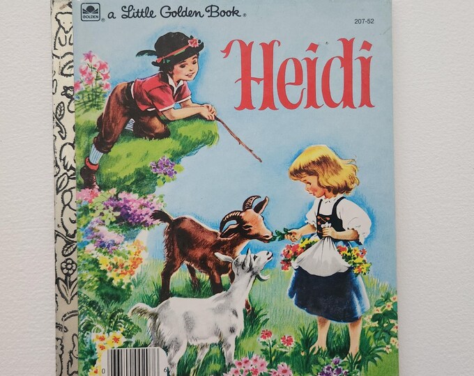 Heidi Adapted by Johanna Spyri -- 1982 Vintage Children's Little Golden ...