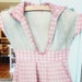Vintage Laundry Clothes Pins Dress Bag Pink Gingham Pattern Dress ...