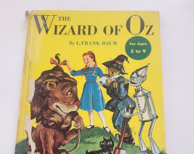 The Wizard of Oz by L. Frank Baum -- 1950s Vintage Children's Book ...