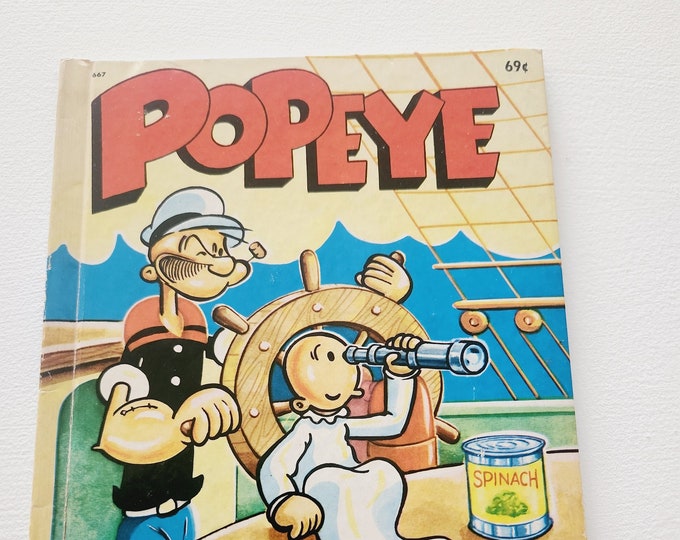 Vintage Popeye Illustrated by Bud Sagendorf. Vintage Children's Book ...