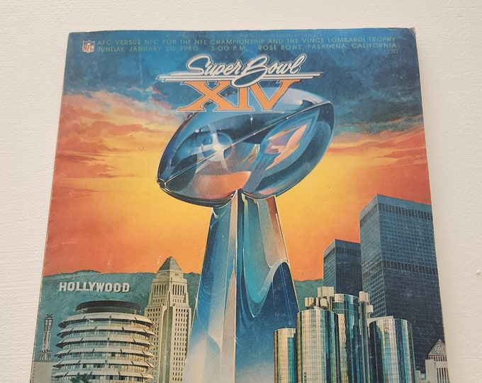 Vintage Super Bowl XIV Pasadena -- 1980 Football Magazine Official NFL ...