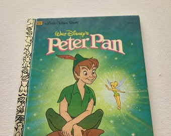Walt Disney's Peter Pan Adapted by Eugene Bradley Coco 1989 Vintage Children's Book Fairy Tale ...