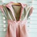 Vintage Laundry Clothes Pins Dress Bag Pink Gingham Pattern Dress ...