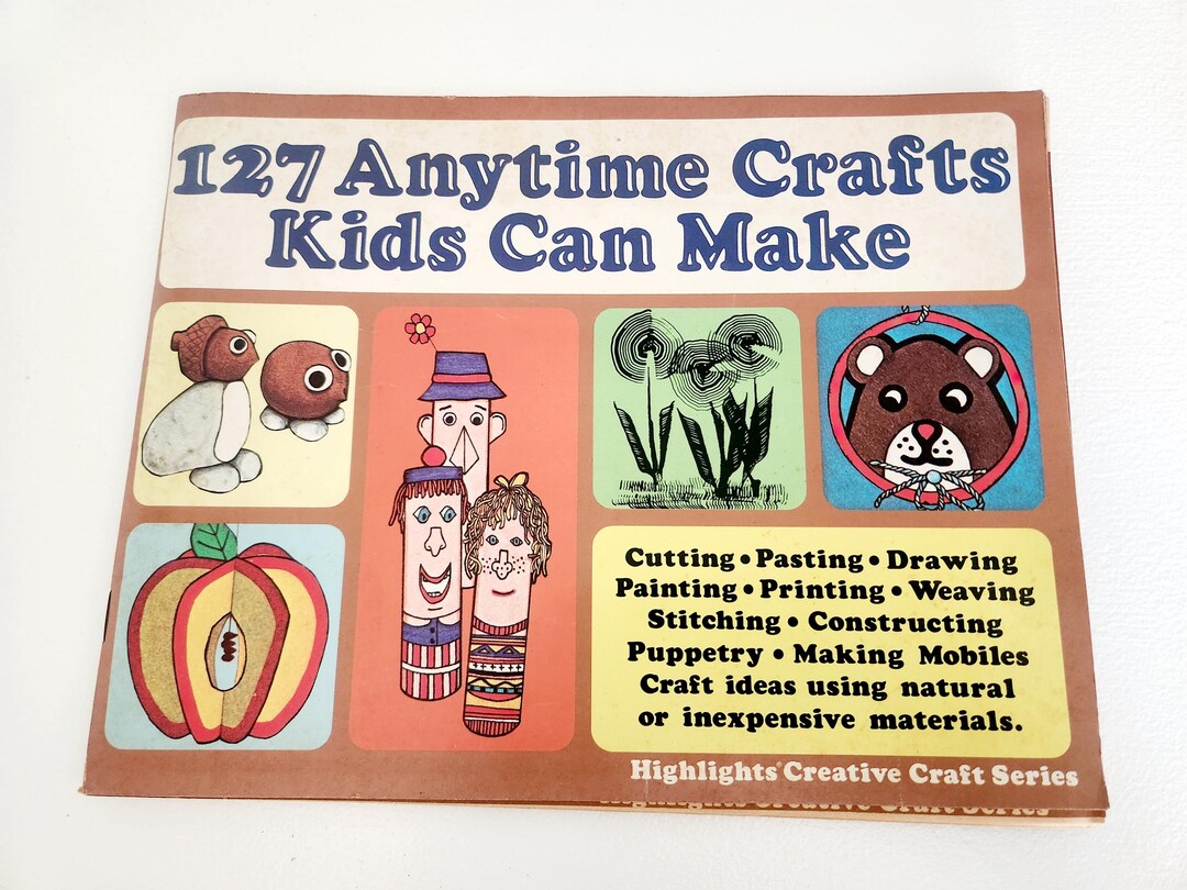 Vintage 1981 Kids Craft Book – 127 Anytime Projects - Etsy