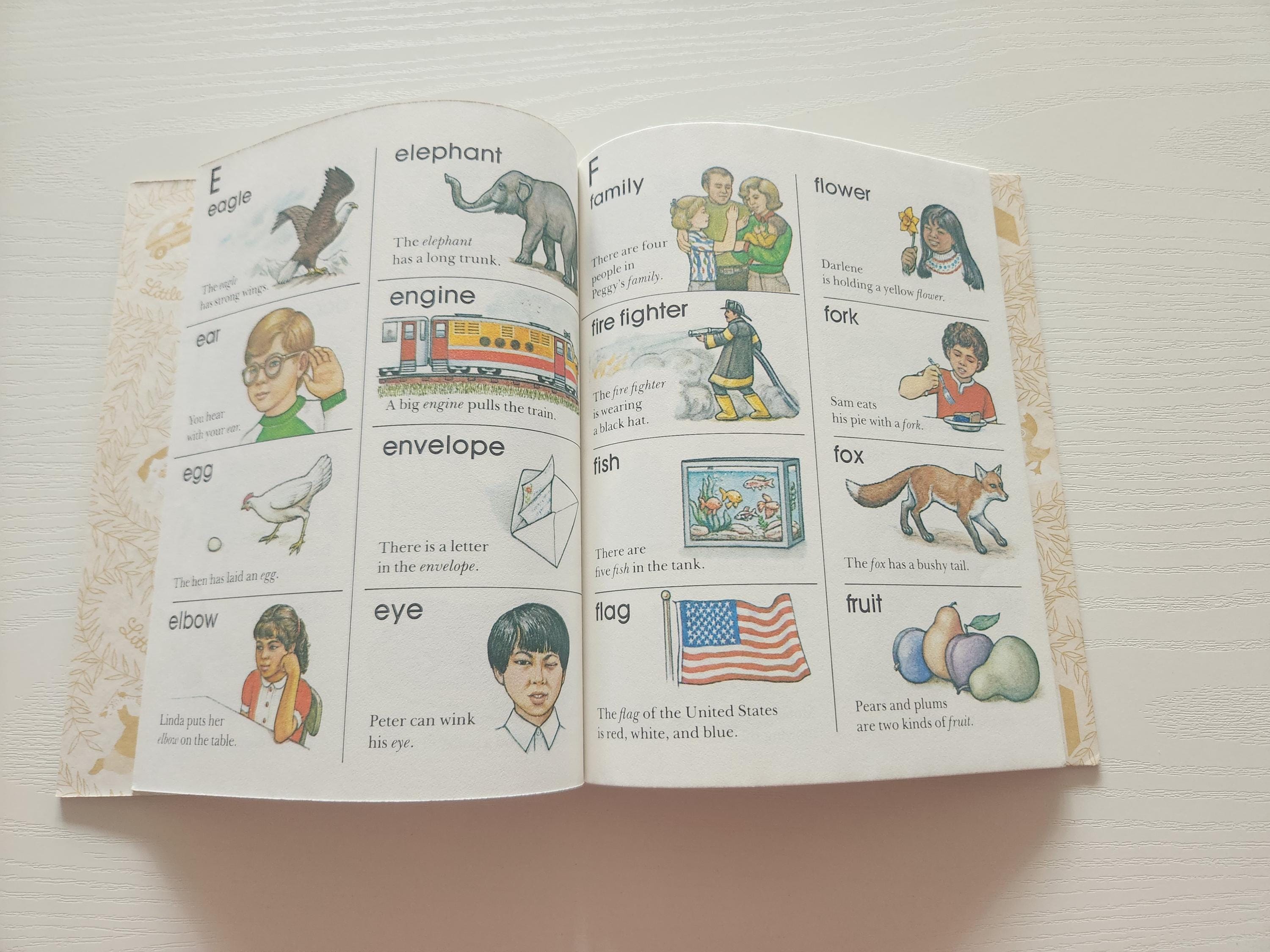 Little Golden Picture Dictionary Illustrated by Marie Dejohn { 1981 ...