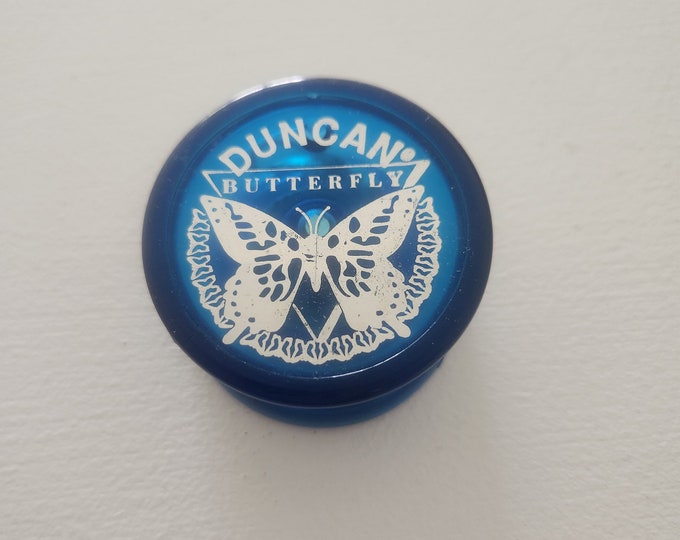 Vintage Yo-yo's -- Duncan Blue Butterfly Yo-yo -- Vintage Games & Toys ...