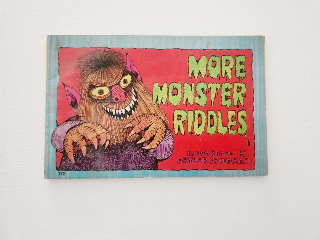 More Monster Riddles Illustrations by Arthur Friedman -- 1977 Vintage ...