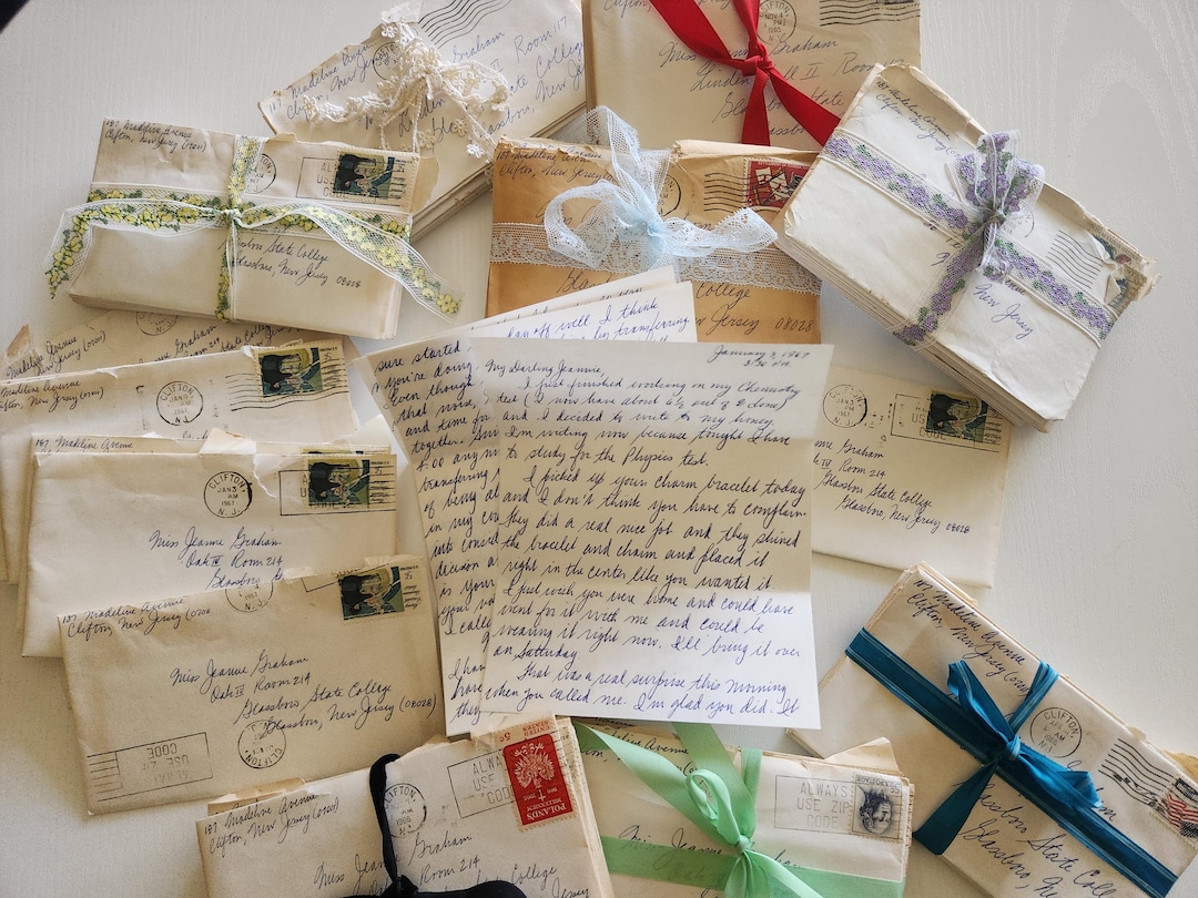 Vintage Handwritten Love Letters Bundle of 10 -- YOU CHOOSE -- College ...