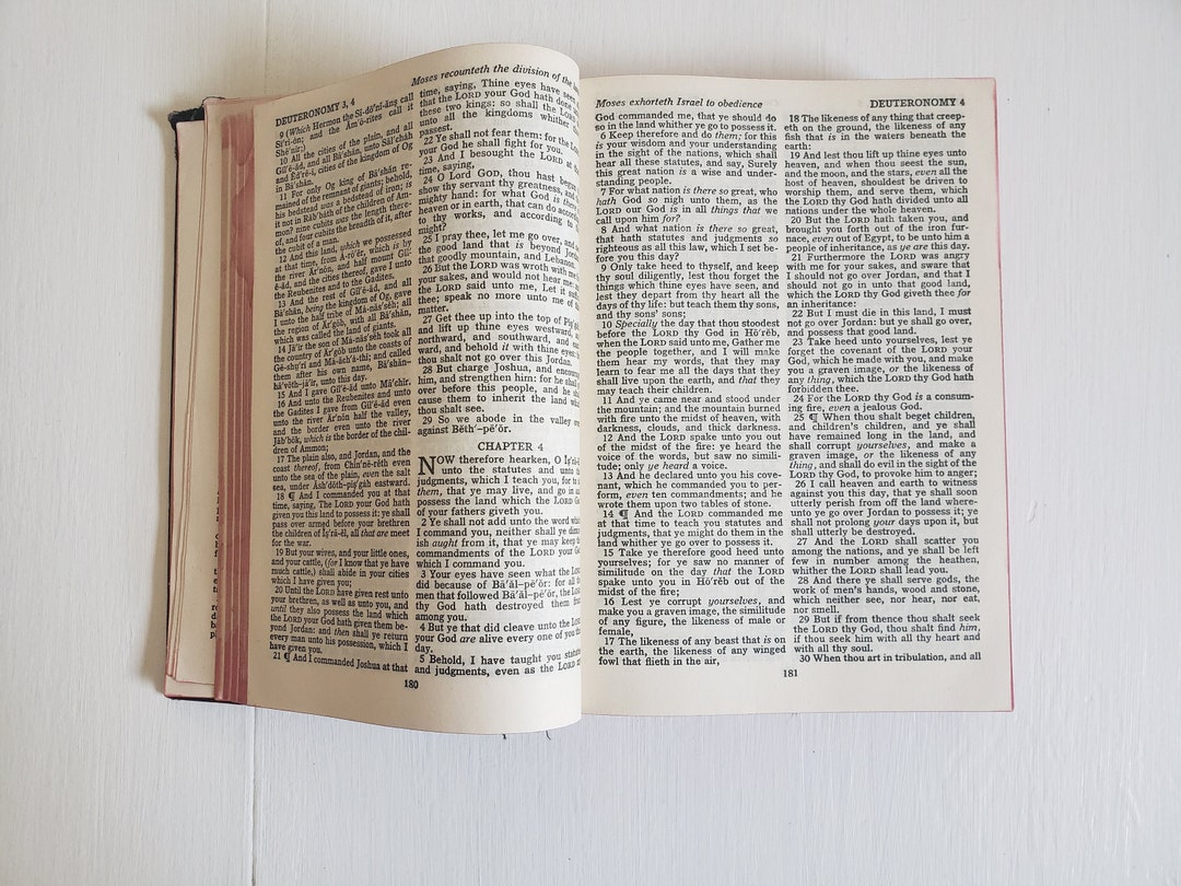 Vintage Holy Bible Old & New Testament King James Version Religious ...