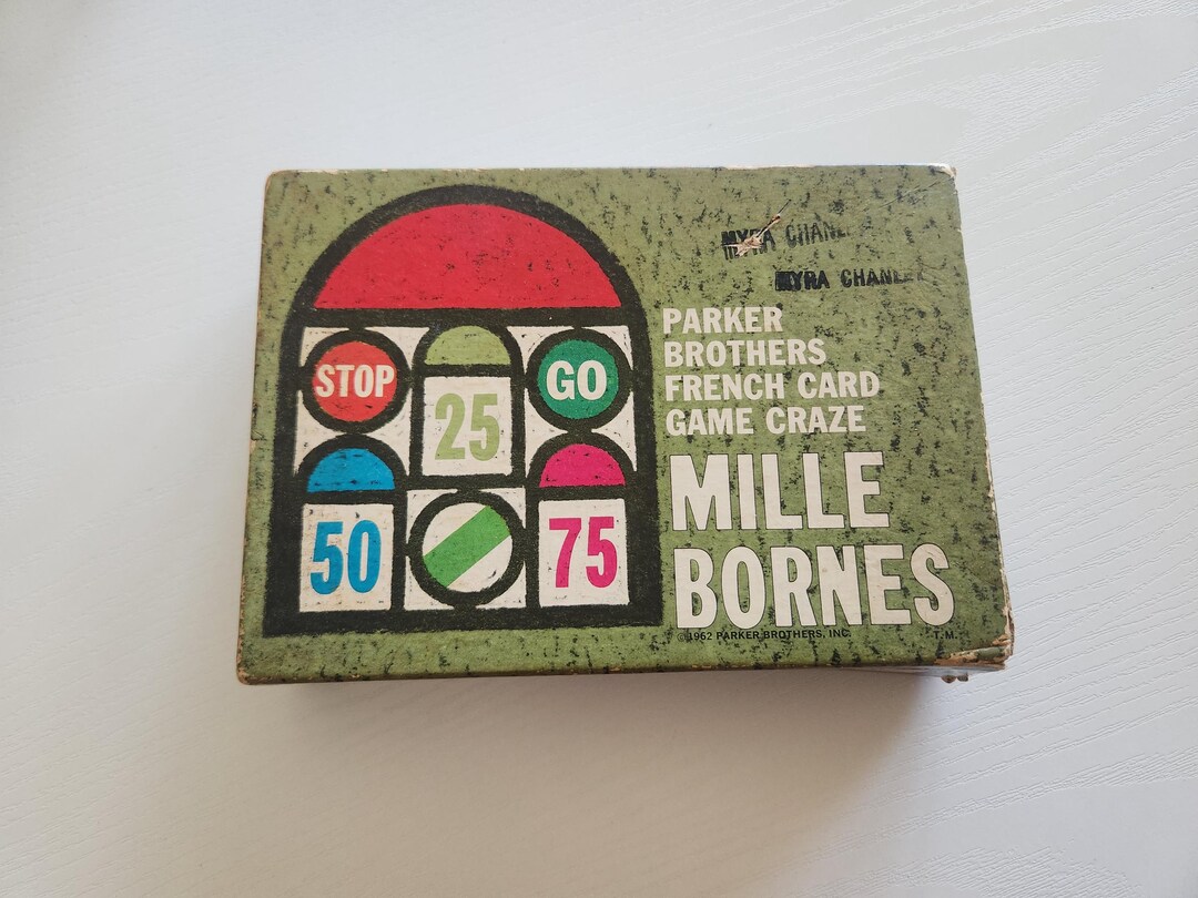 Mille Bornes French Card Game -- 1962 Vintage Parker Brothers Car ...