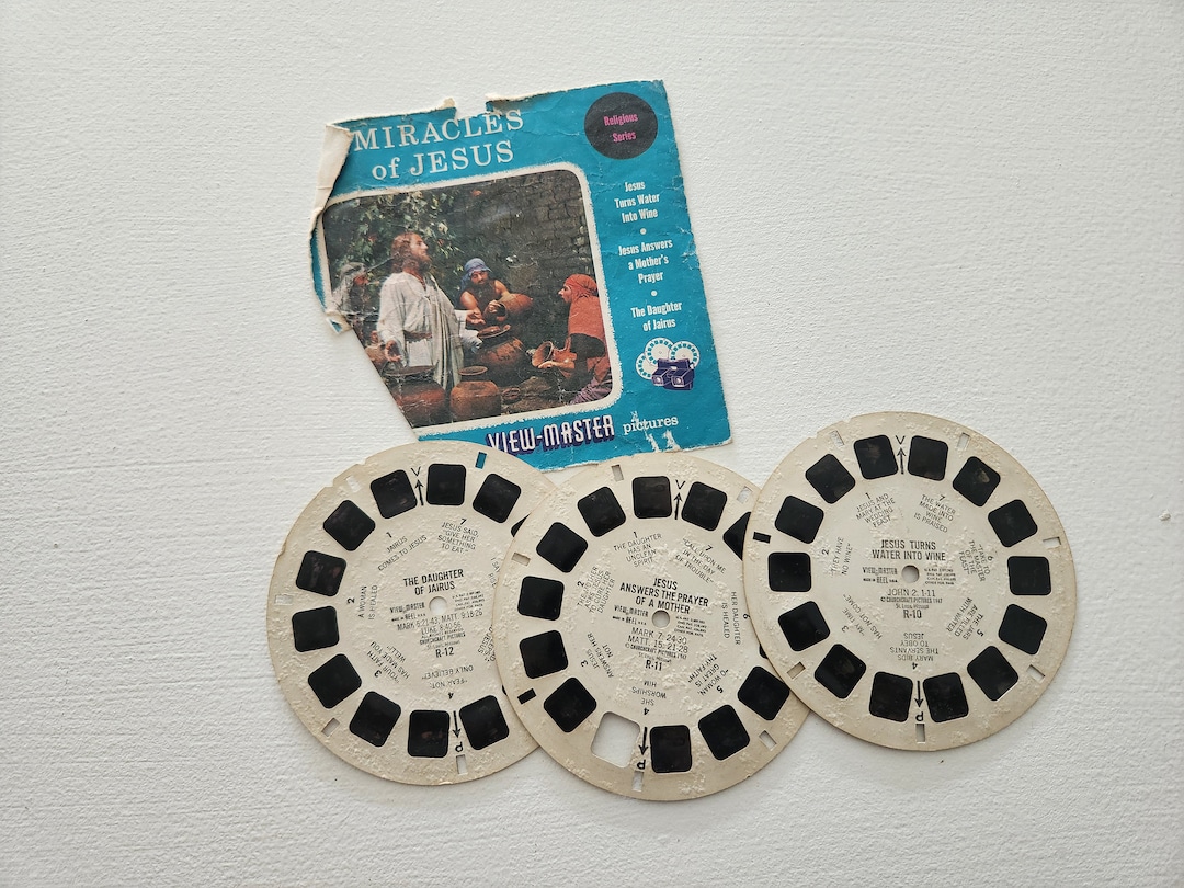 Vintage View Master Reels 1947 Miracles of Jesus Viewmaster Slide Disc ...