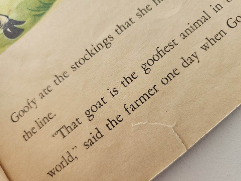 Vintage 1956 Goofy Children's Book – Animal Stories - Etsy