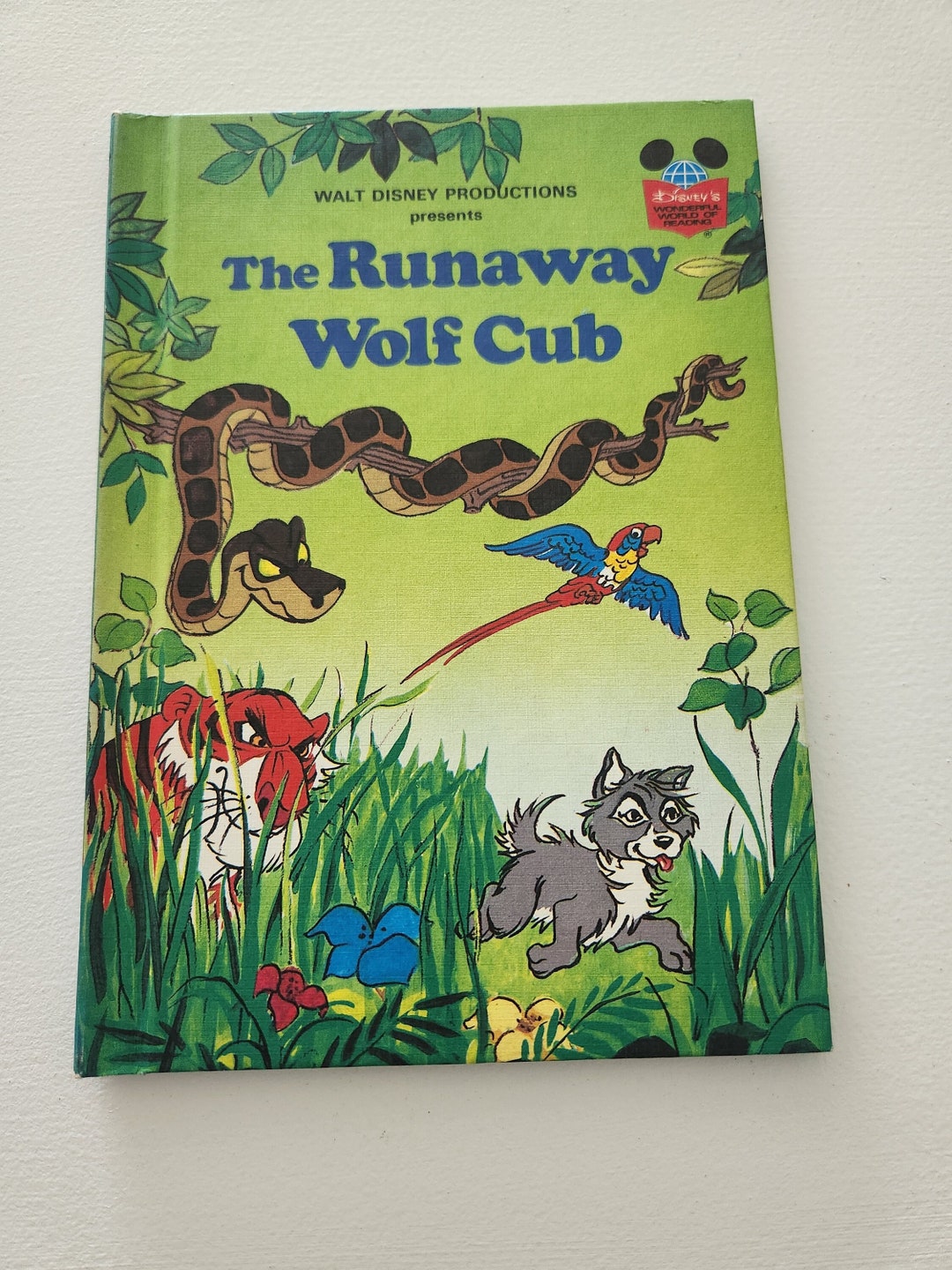 Walt Disney the Runaway Wolf Club 1980 Vintage Children's Book Bedtime ...