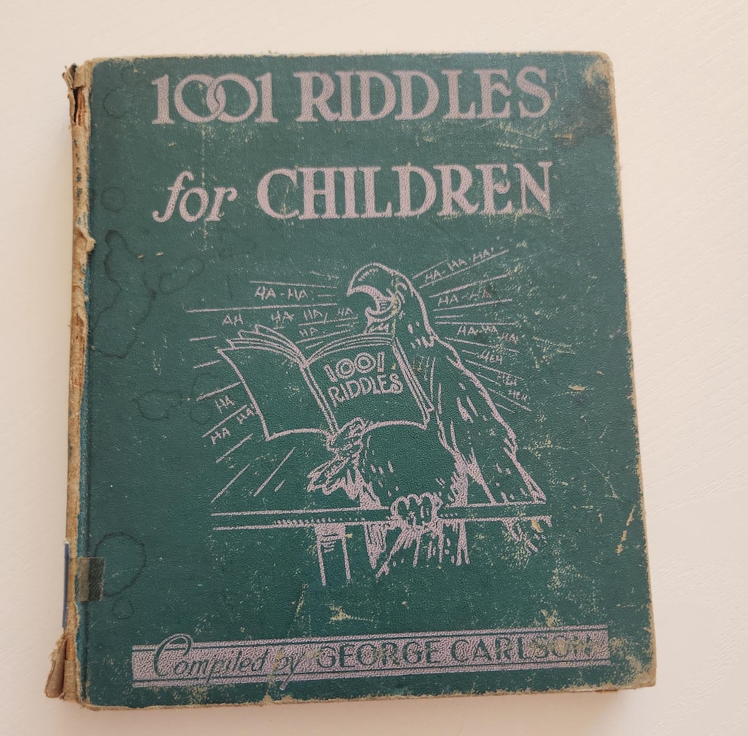 1001 Riddles for Children Compiles by George Carlson -- 1949 Vintage ...