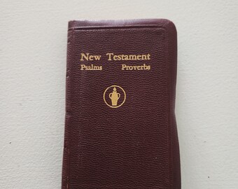 80s New Testament- Pocket Bible- Orange- Psalms Proverbs - Etsy