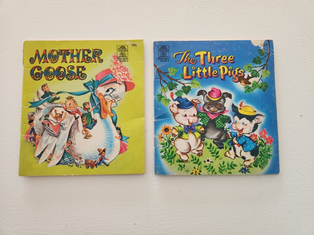 Vintage Children's Books -- the Three Little Pigs & Mother Goose Books ...