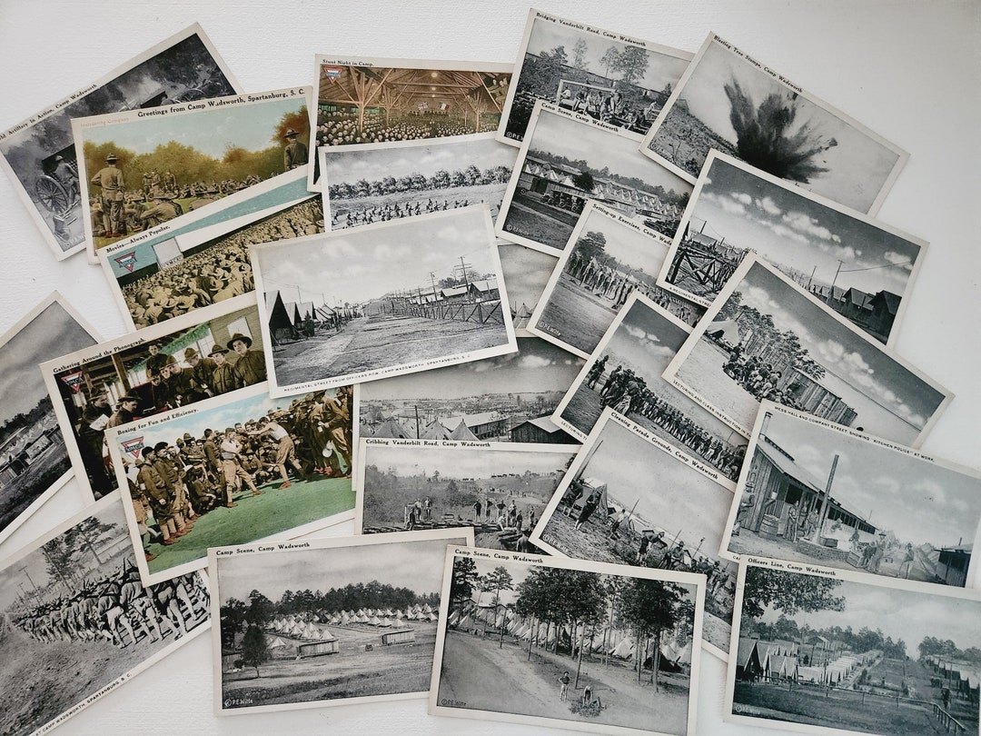 Antique Military Illustrated Postal Cards Lot of 25 Unused Postcards ...