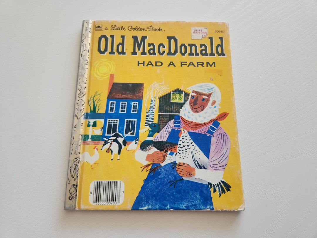 Old Macdonald Had A Farm -- 1960 Vintage Children's Book -- Picture ...