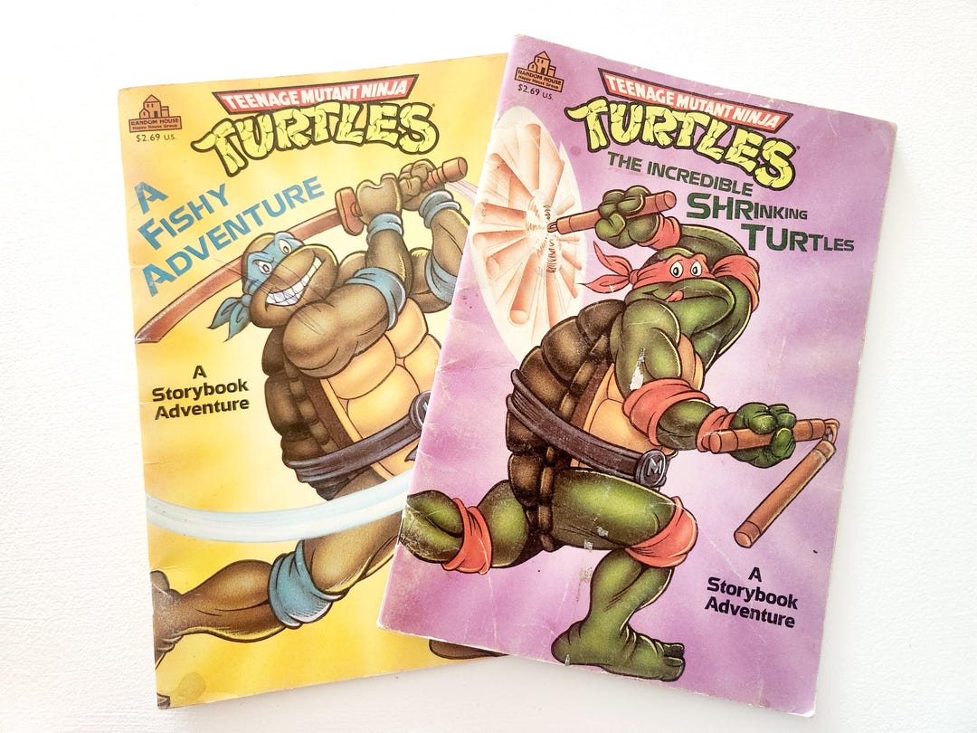 Teenage Mutant Ninja Turtles Storybook Adventure Books -- 1990 Vintage ...