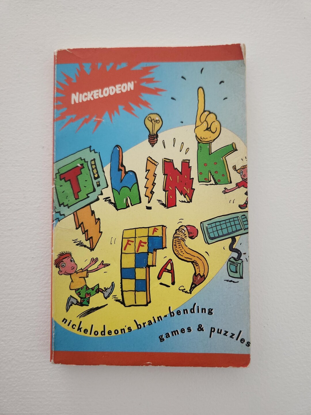 Vintage Nickelodeon Think Fast Brain Bending Games & Puzzler by Helene ...