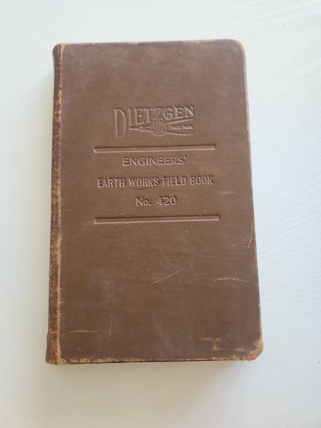 Antique Dietzgen Engineers Field Book – Weatherproof Blank Notebook ...